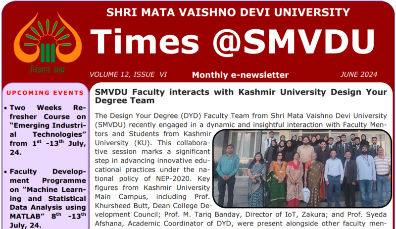 Shri Mata Vaishno Devi University (The only Official Website) – Shri ...